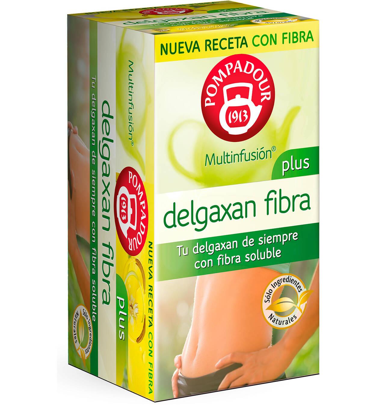 Comprar INFUSIÓN POMPADOUR DELGAXAN FIBRA PLUS 20 UNIDADES | Café, té e ...