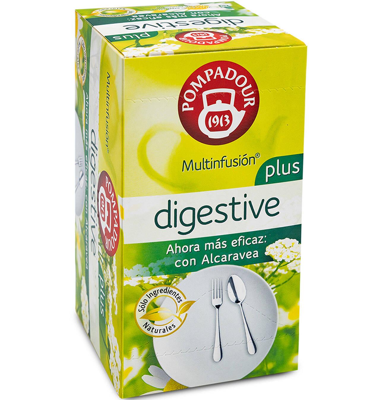 Comprar INFUSIÓN POMPADOUR DIGESTIVE PLUS 20 UNIDADES | Café, té e ...