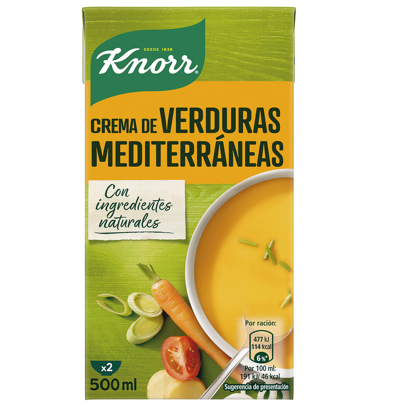 Comprar CREMA SUAVE KNORR VERDURAS MEDITERRÁNEAS 500 ML | CREMA SUAVE ...