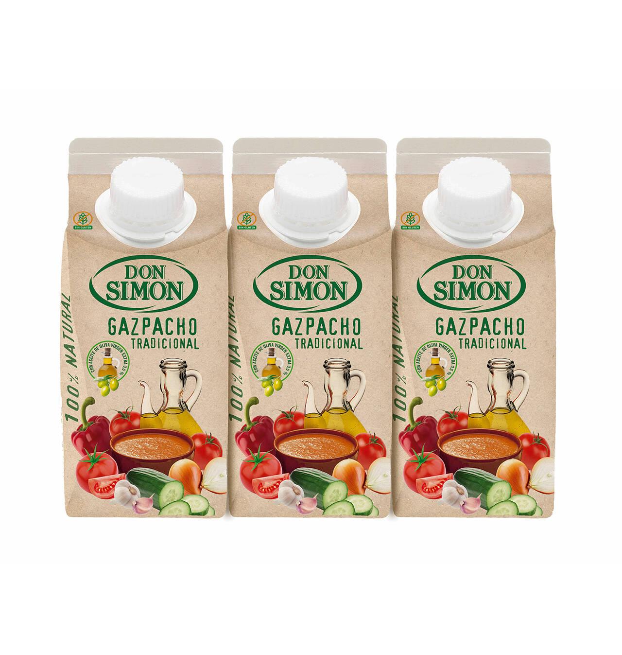 Comprar GAZPACHO DON SIMON PACK 330 ML. 3 UNIDADES | GAZPACHO DON SIMON ...
