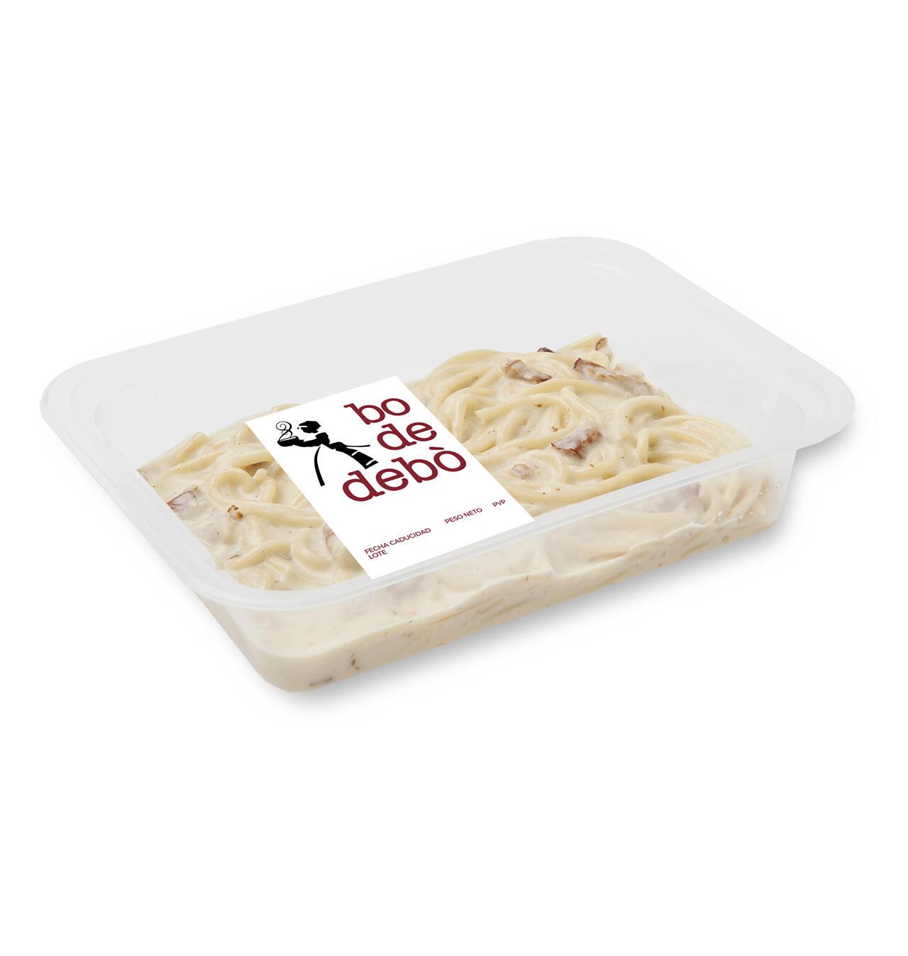 Comprar ESPAGUETI BO DE DEBÒ CARBONARA 250 G | Plats preparats refrigerats a Condisline