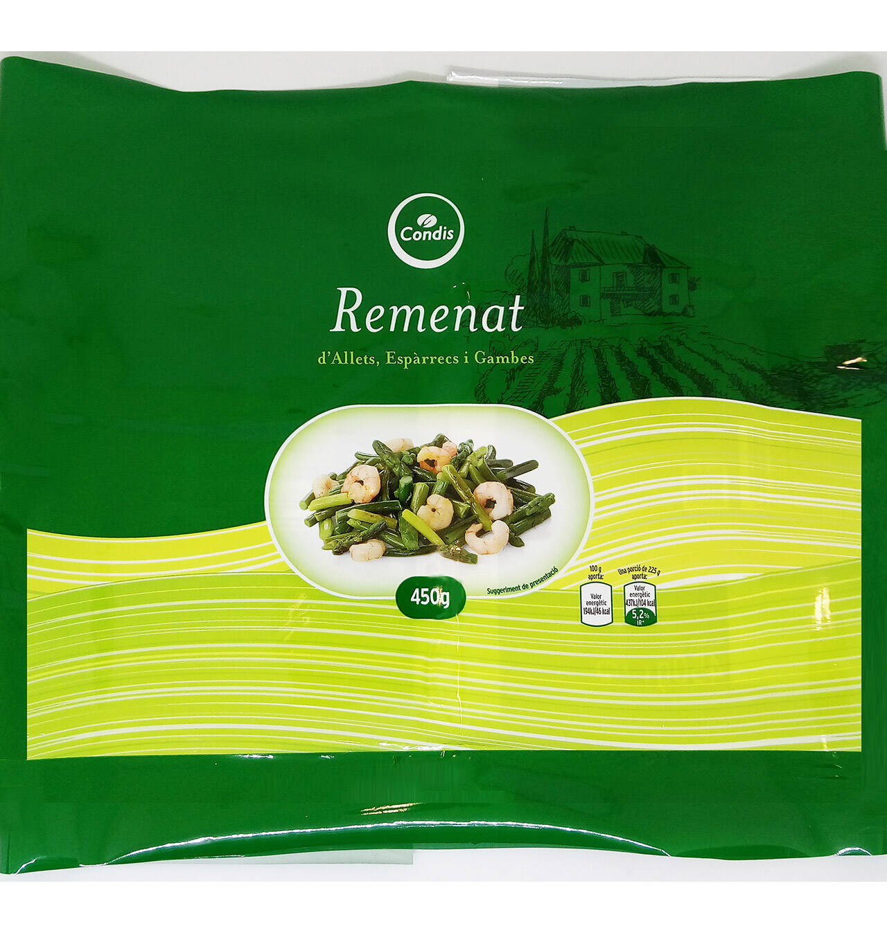 Comprar REGIRAT CONDIS ALL-ESPÀRRECS -GAMBES 450 G | Verdura congelada ...