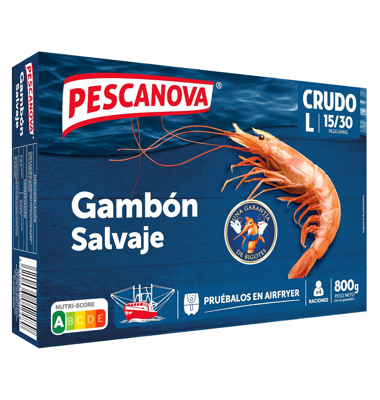 Comprar GAMBÓN PESCANOVA SALVAJE CRUDO 800 G | GAMBÓN PESCANOVA SALVAJE ...