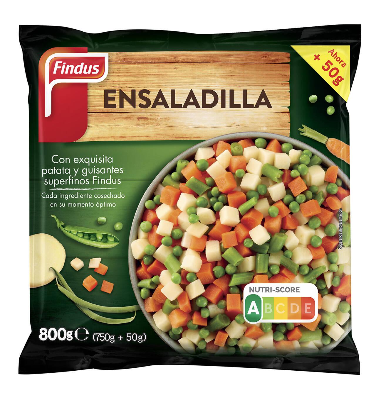 Comprar ENSALADILLA FINDUS CONGELADA 800 G | Verdura congelada en ...