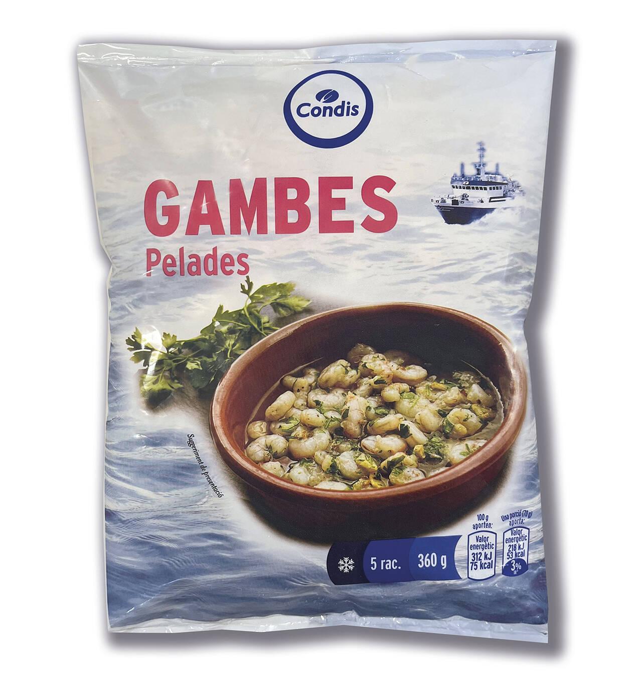 Comprar GAMBA CONDIS PELADA 360 G | Pescado congelado en Condisline