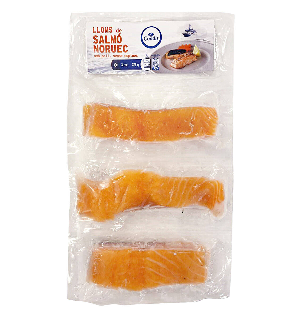 Comprar LOMOS CONDIS SALMON C/PIEL 375 G | LOMOS CONDIS SALMON C/PIEL ...