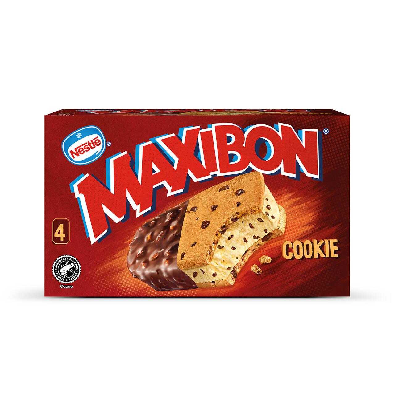Comprar MAXIBON NESTLÉ COOKIES 4 UNIDADES | Helados en Condisline