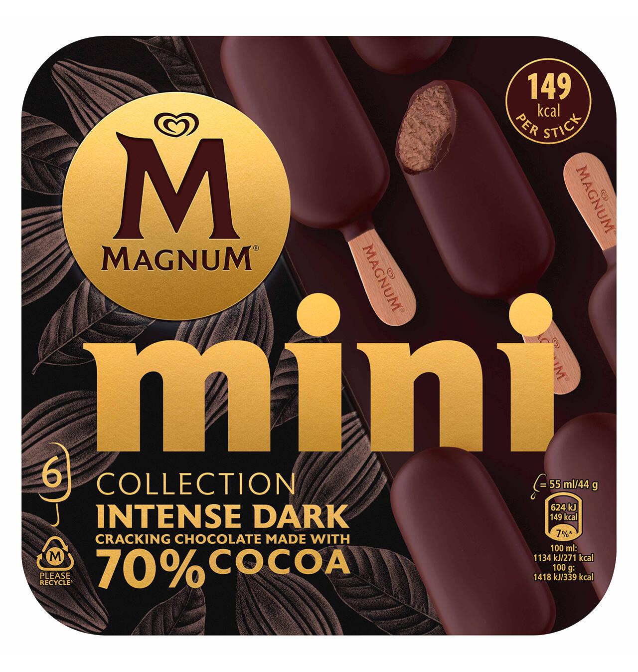 Comprar MINI BOMBÓN MAGNUM INTENSE DARK 6 UNIDADES | Helados en Condisline