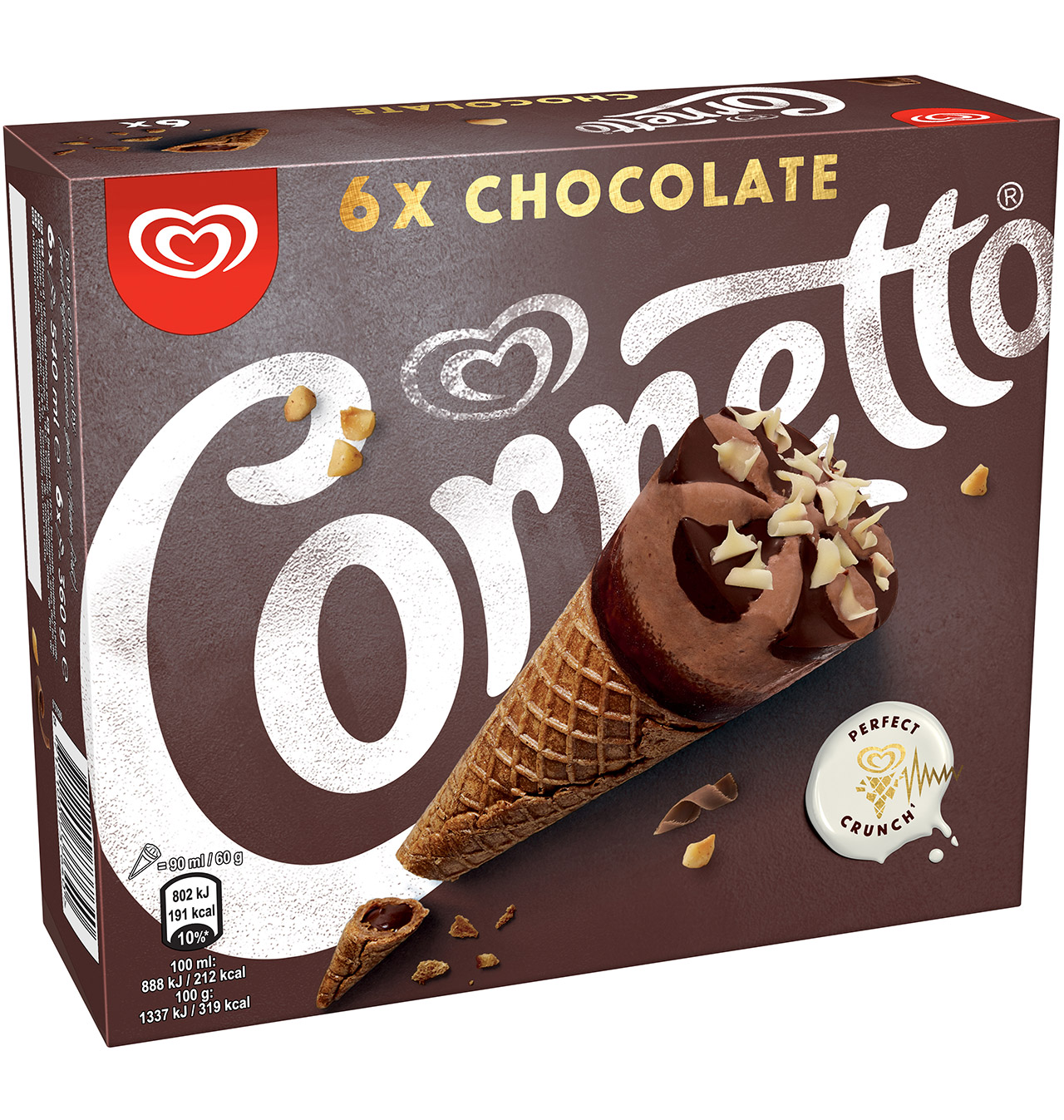 Comprar HELADO CORNETTO CHOCOLATE 6 UNIDADES | HELADO CORNETTO ...