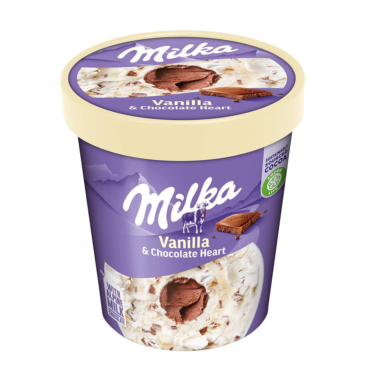 Comprar TARRINA MILKA VAINILLA CHOCOLATE 425 ML | Helados en Condisline