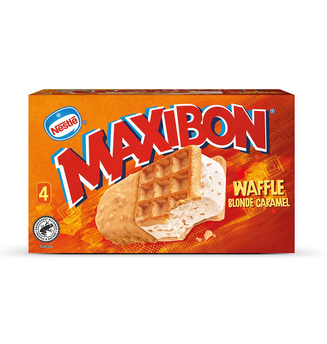 Comprar MAXIBON NESTLE WAFFLE 4 UNIDADES | Helados en Condisline