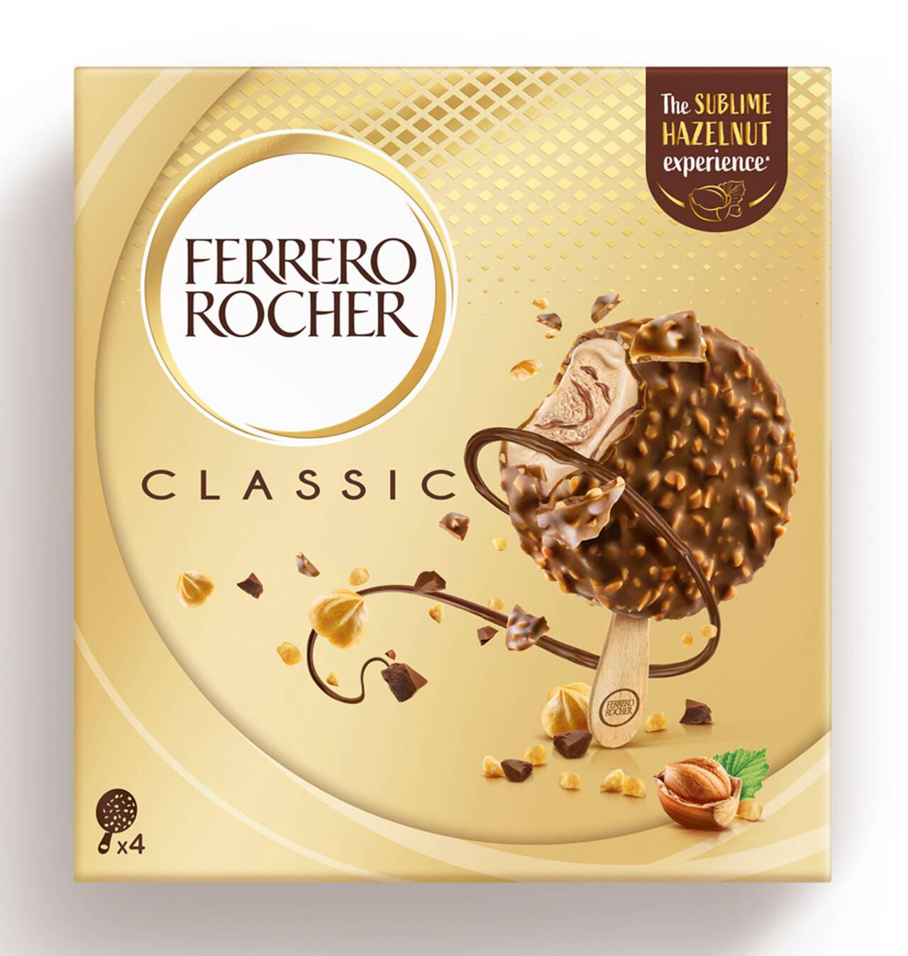 Comprar HELADO FERRERO ROCHER CLASSIC 4 UNIDADES | HELADO FERRERO ...