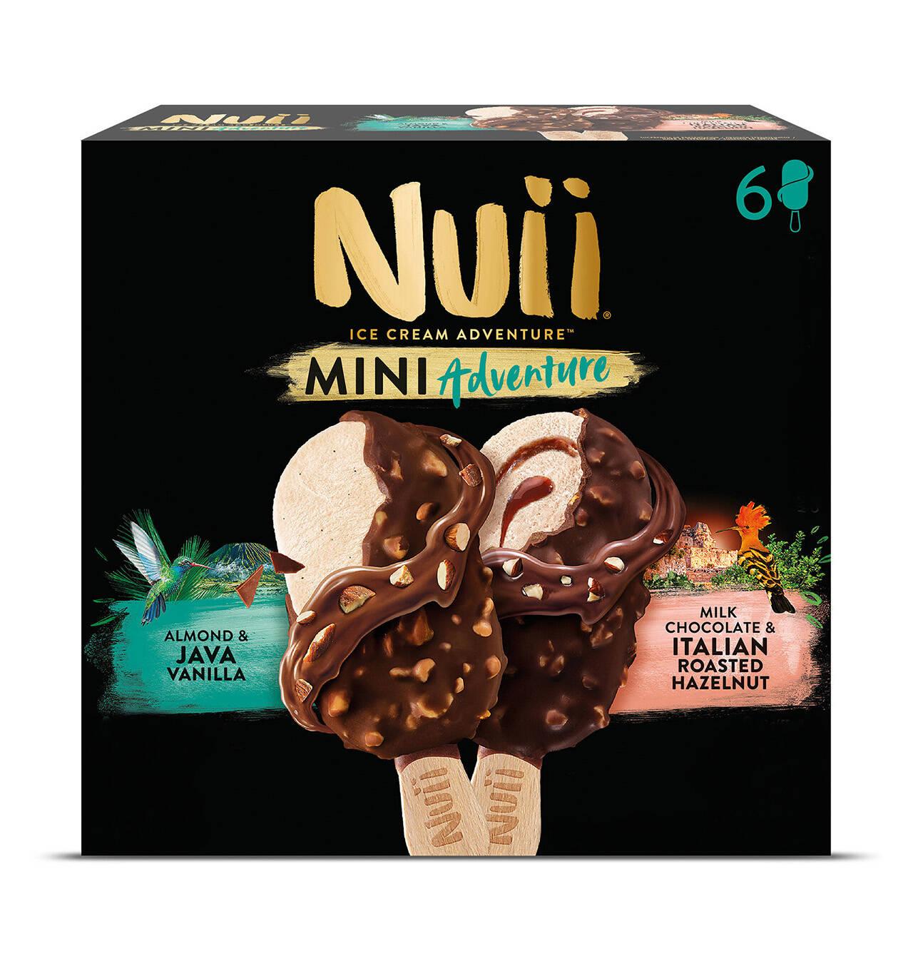 Comprar HELADO NUII MINI ALMENDRA-CHOCO AVELLANA 6 UNIDADES | HELADO ...