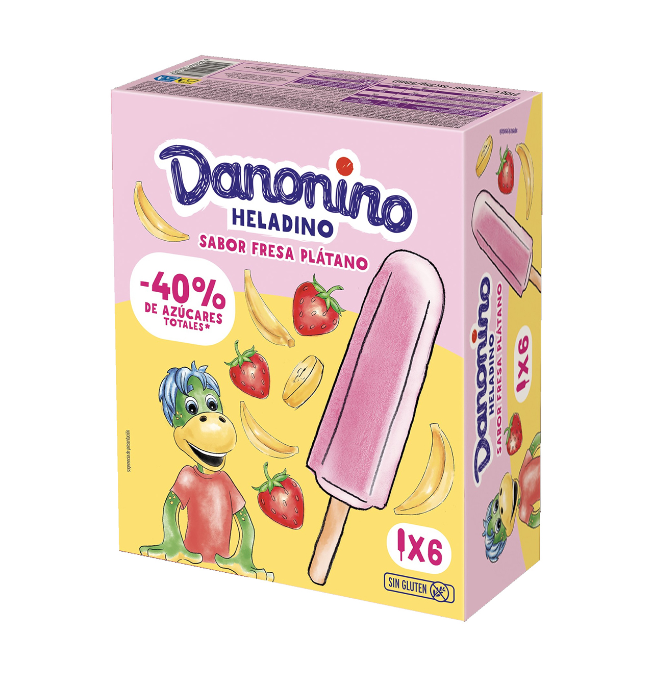 Comprar HELADO DANONINO FRESA 6 UNIDADES | HELADO DANONINO FRESA 6 ...
