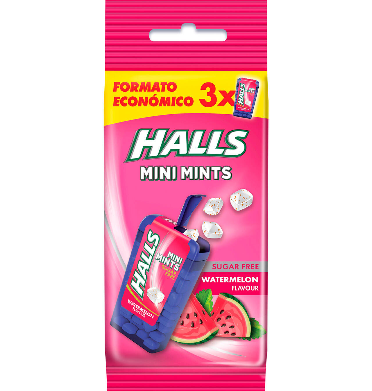 Comprar CARAMELOS HALLS MINT MINI SANDÍA 3 UNIDADES | CARAMELOS HALLS ...