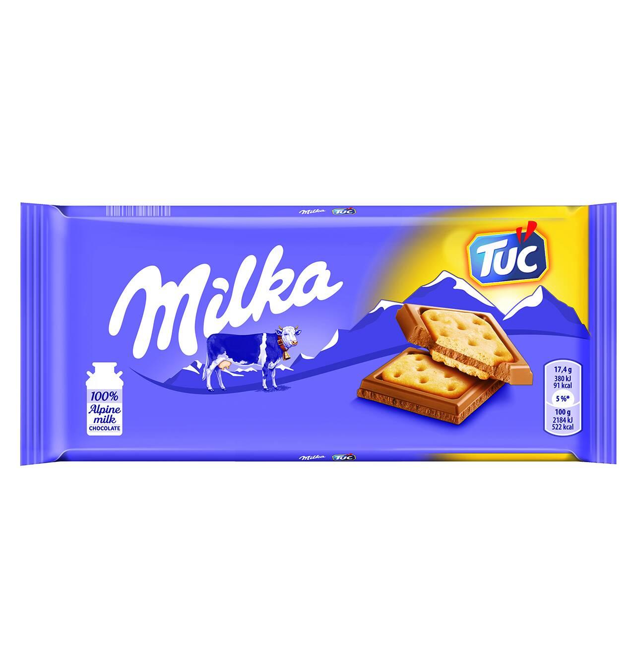 Comprar CHOCOLATE MILKA TUC 100 G | Chocolates y bombones en Condisline