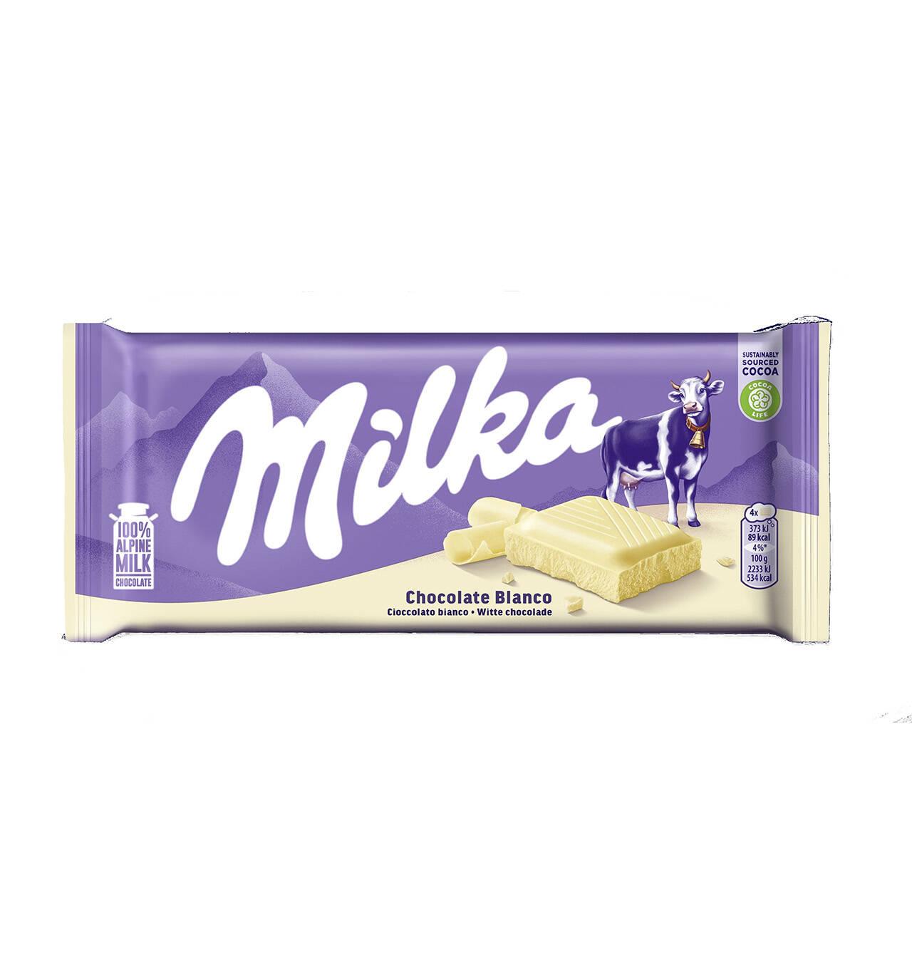 Comprar CHOCOLATE MILKA BLANCO 100 G | Chocolate en tableta en Condisline