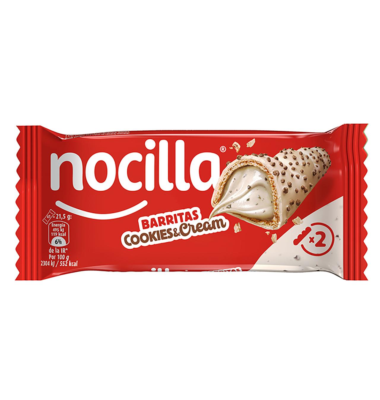 Comprar BARRITAS NOCILLA COOKIES&CREAM 2 UNIDADES | Chocolatinas y ...