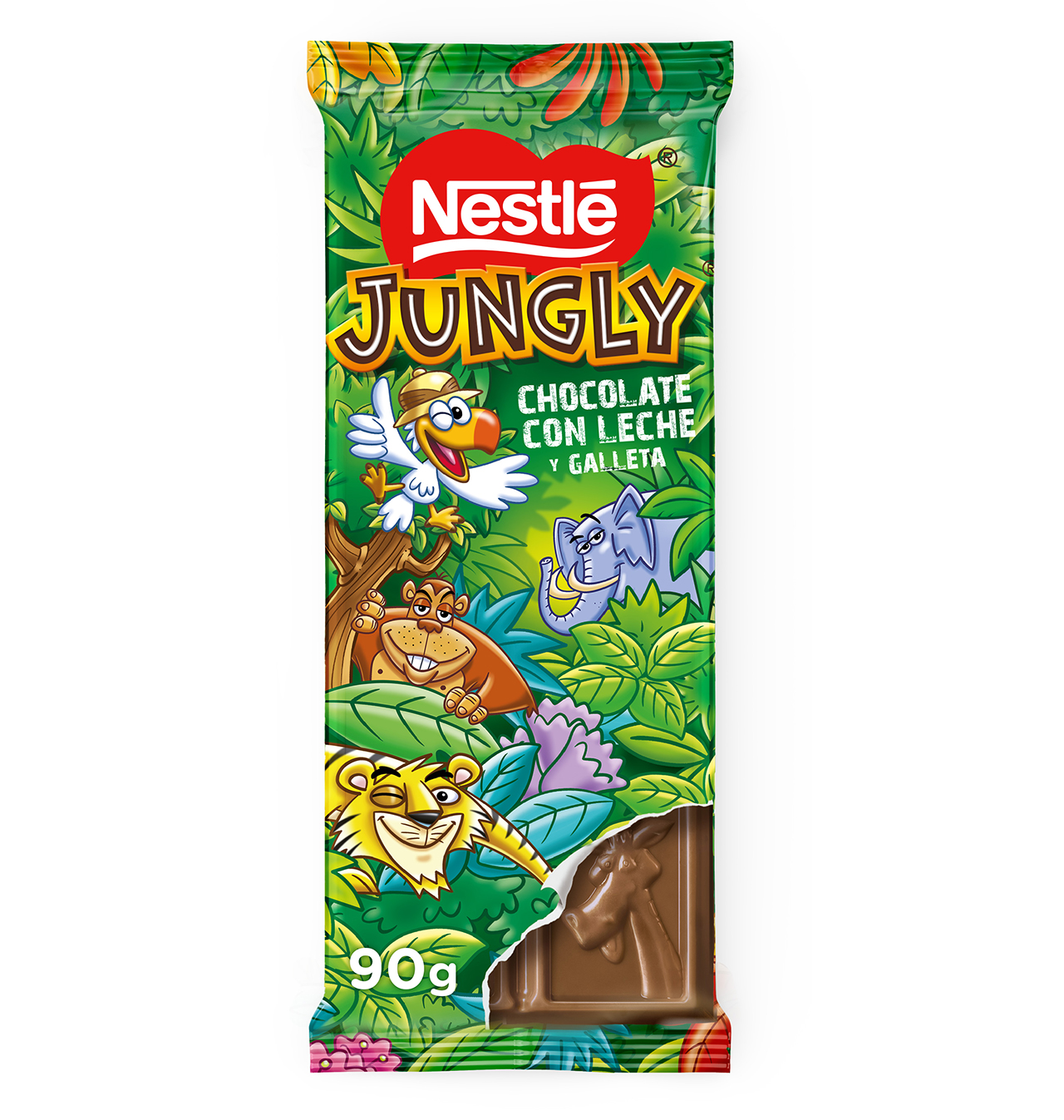 Comprar CHOCOLATE NESTLE JUNGLY LECHE 90 G | Chocolates y bombones en ...