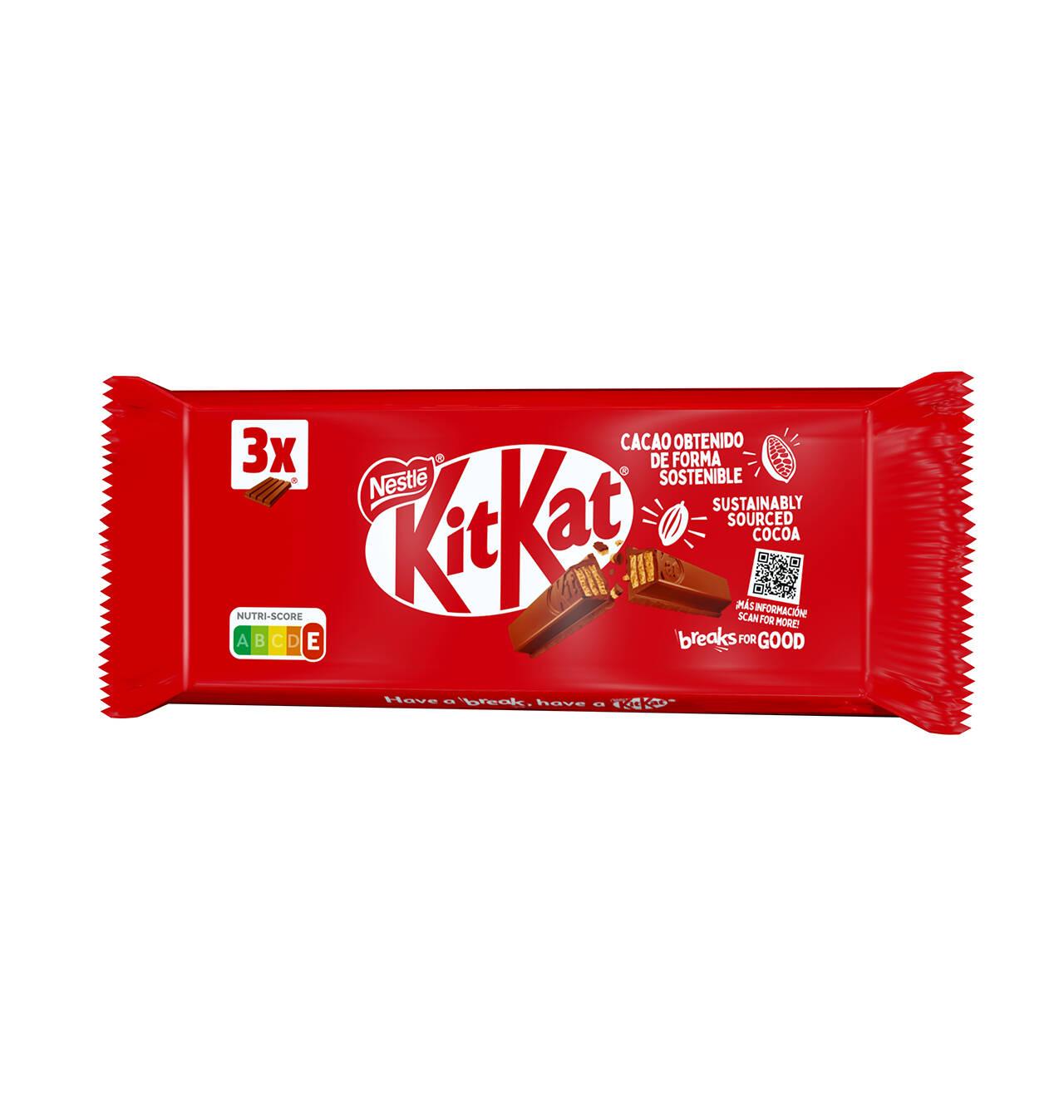 Comprar SNACK KIT KAT NESTLÉ CHOCOLATE CON LECHE PACK 3 UNIDADES X 41,5 ...