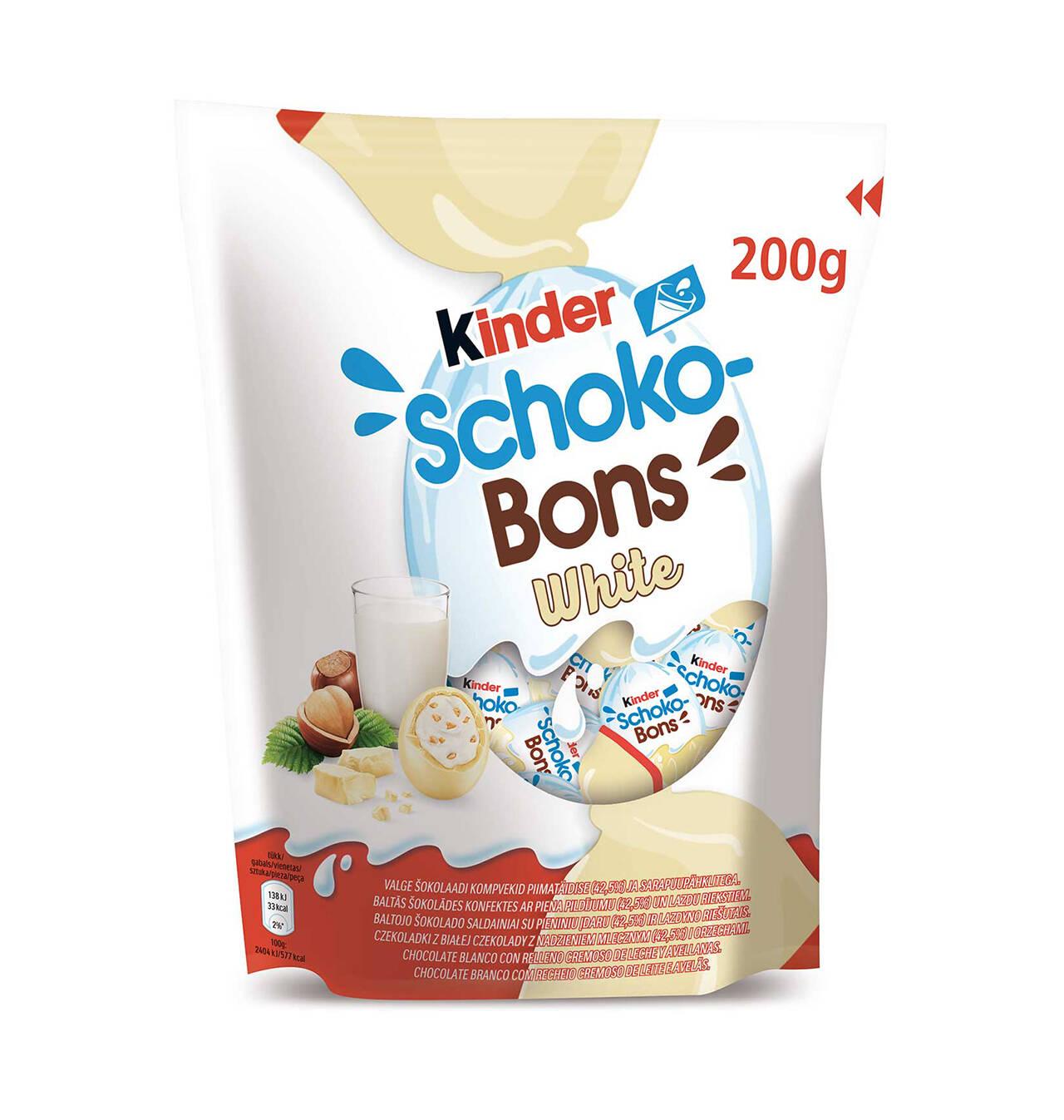 Comprar BITES KINDER SCHOKOB.WHITE 200 G | Chocolatinas y snacks en ...