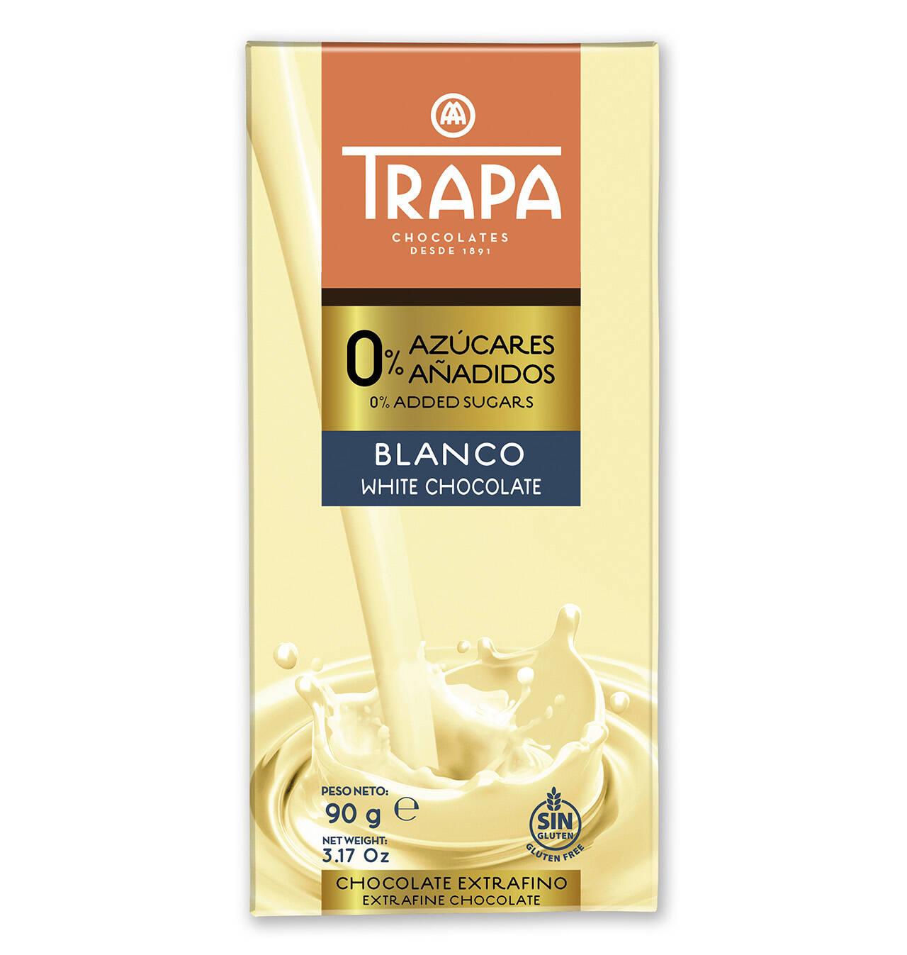 Comprar CHOCOLATE TRAPA 0% BLANCO 90 G | CHOCOLATE TRAPA 0% BLANCO 90 G ...