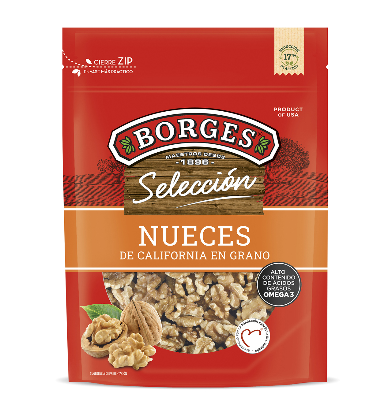 Comprar NUEZ BORGES GRANO USA 130 G | Frutos secos y deshidratados en ...