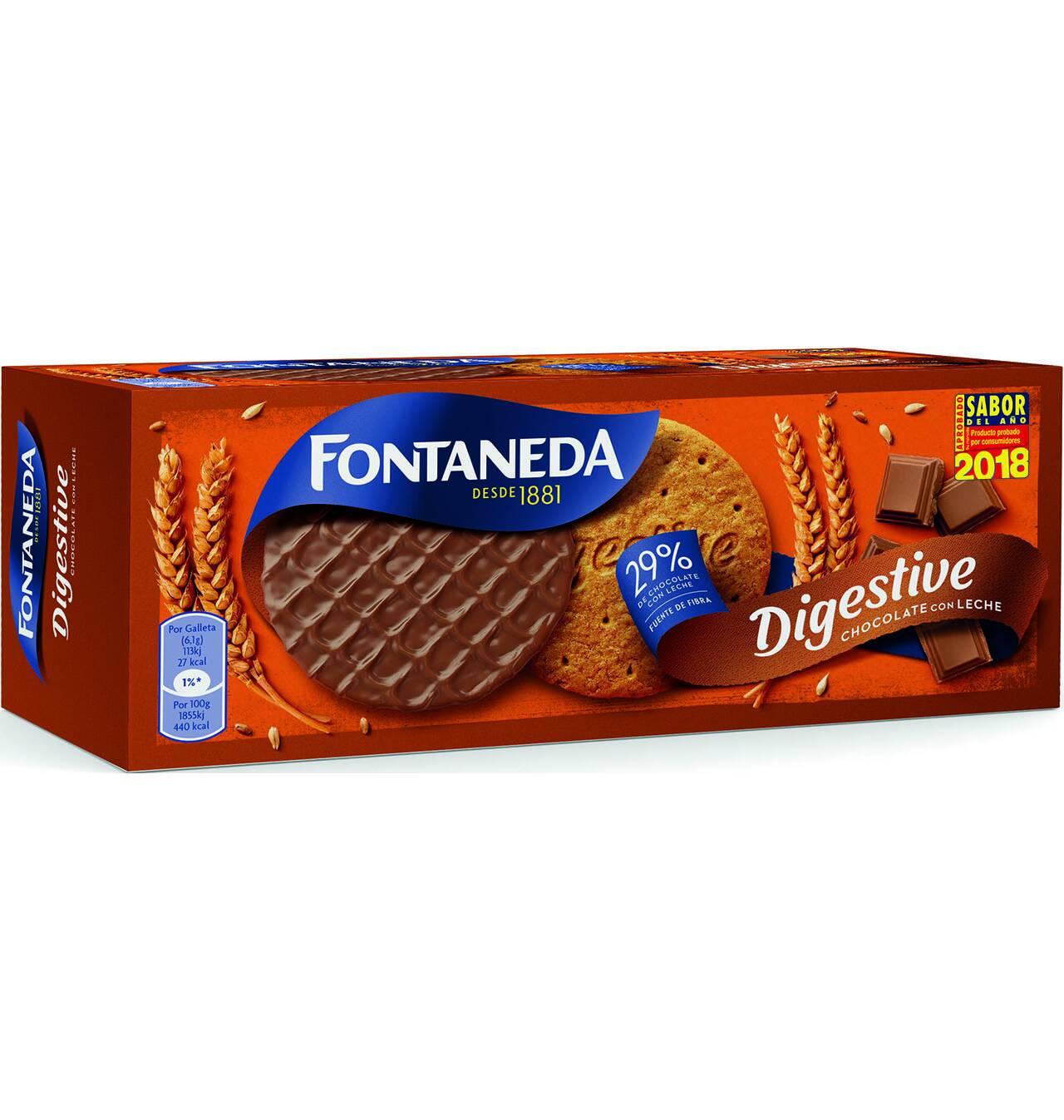 Comprar GALLETAS FONTANEDA DIGESTIVE CHOCOLATE 300 G | Galletas en ...