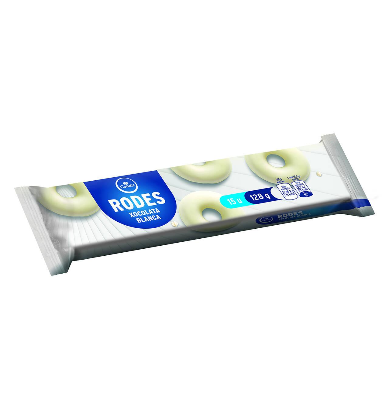 Comprar ANELLES CONDIS CHOCOLATE BLANC 128 GRS | Galetes a Condisline