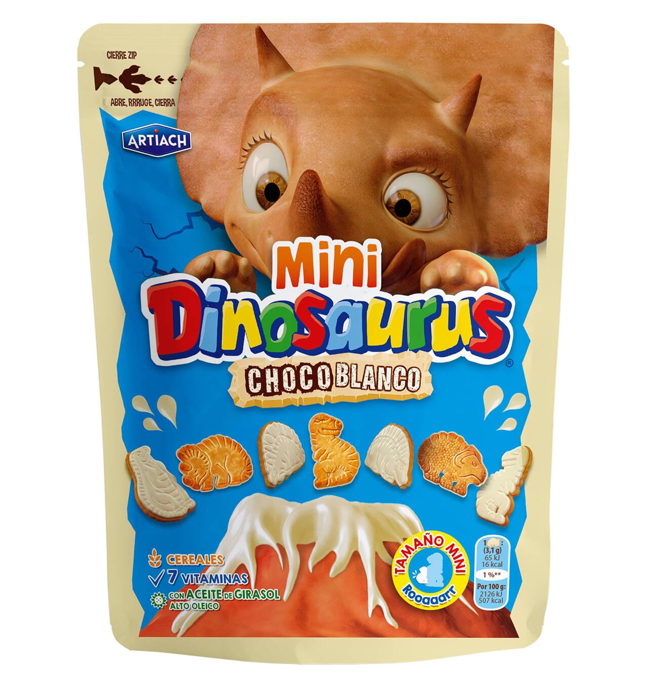 Comprar GALLETA MINIS DINOSAURUS CHOCOBLANCO 100 G | Galletas en Condisline