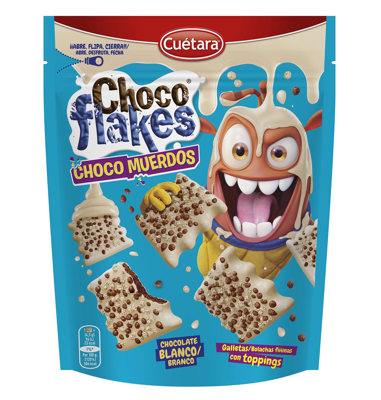 Comprar CHOCOFLAKES CUETARA CHOCOBLANCO 100 G | Cereales y barritas en ...