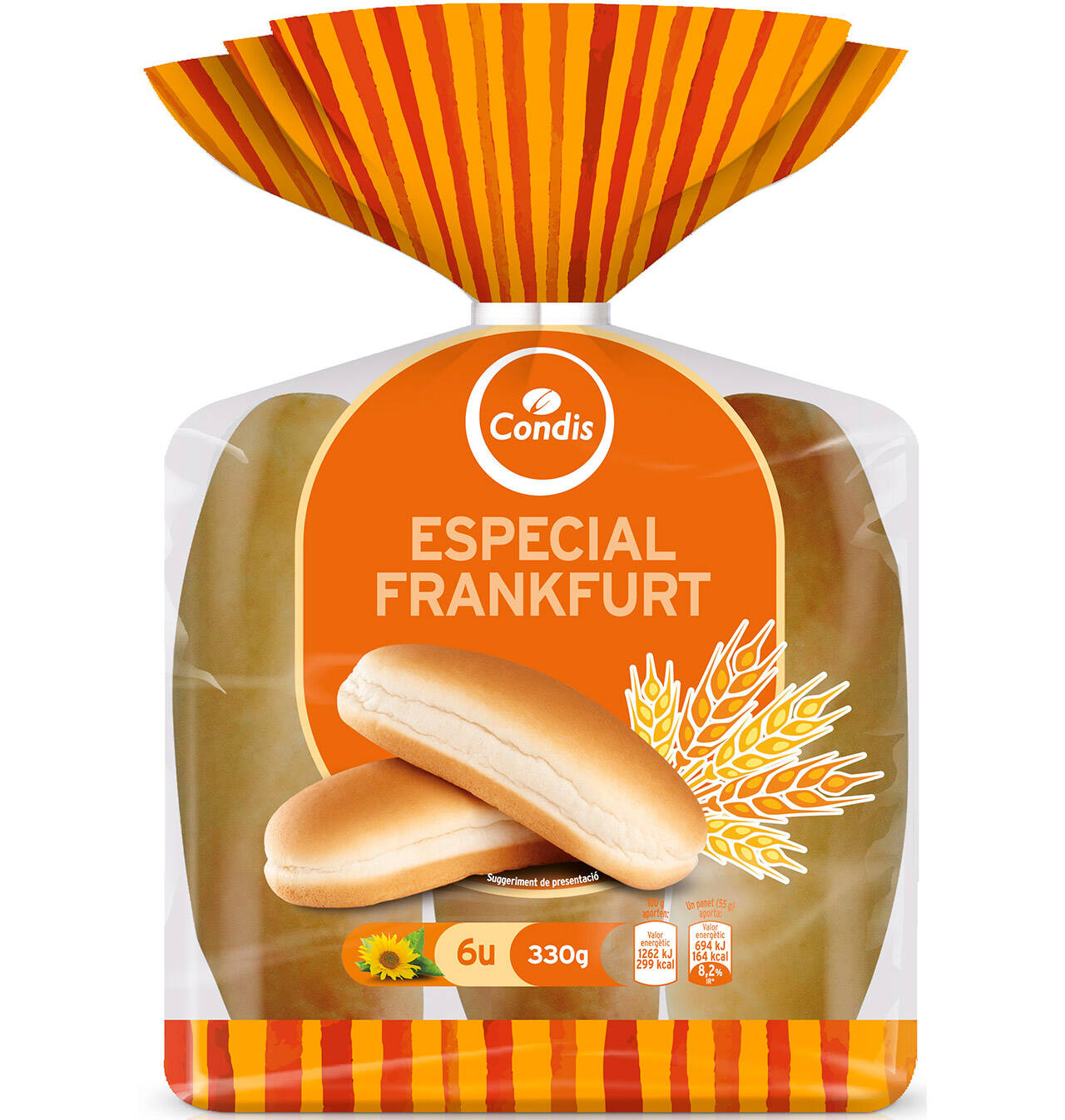 Comprar BOCATAS CONDIS HOT DOG 6 UNIDADES 330 G | Panes, harinas y ...