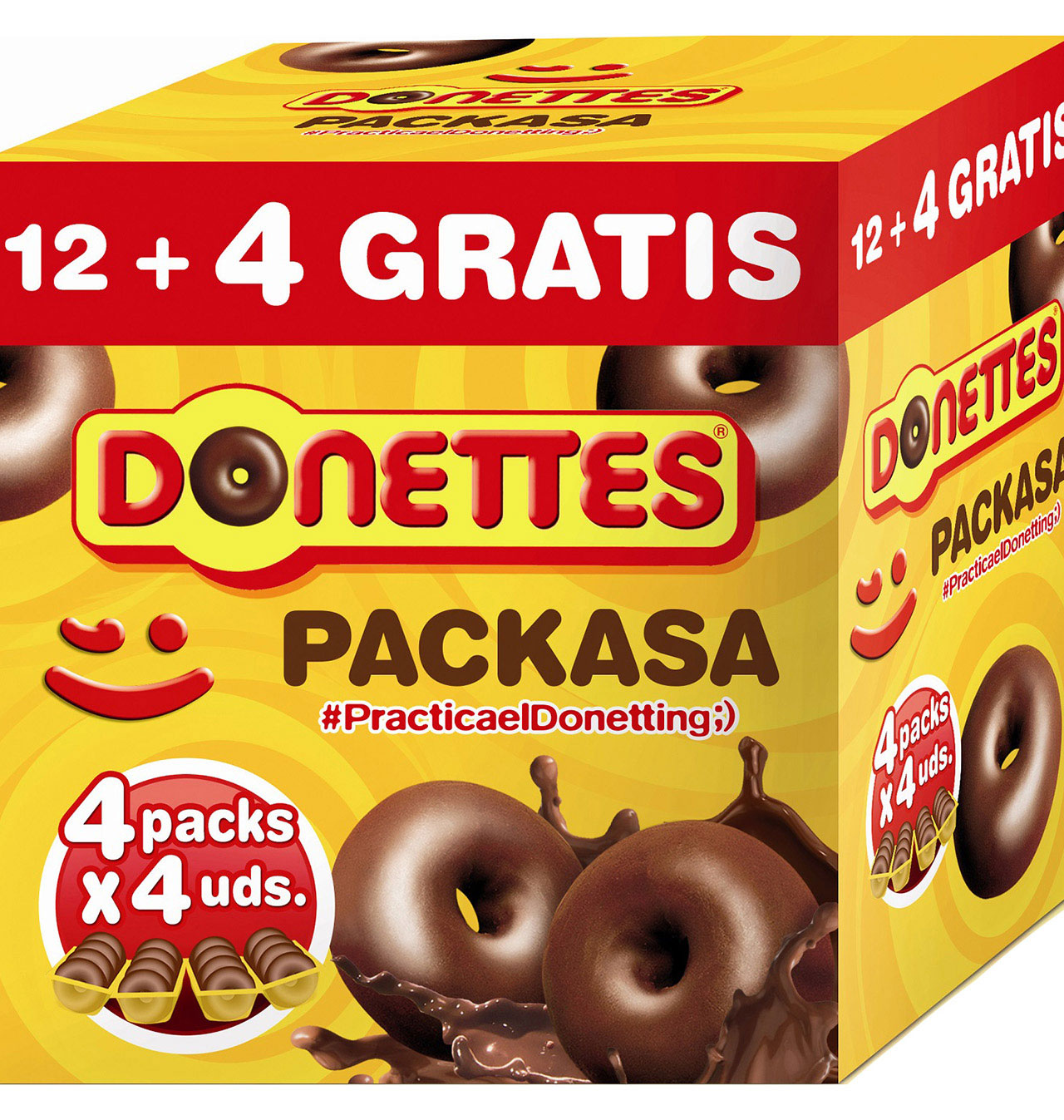 Comprar DONETTES CLÁSICOS 12+4 UNIDADES 304 G | DONETTES CLÁSICOS 12+4 ...