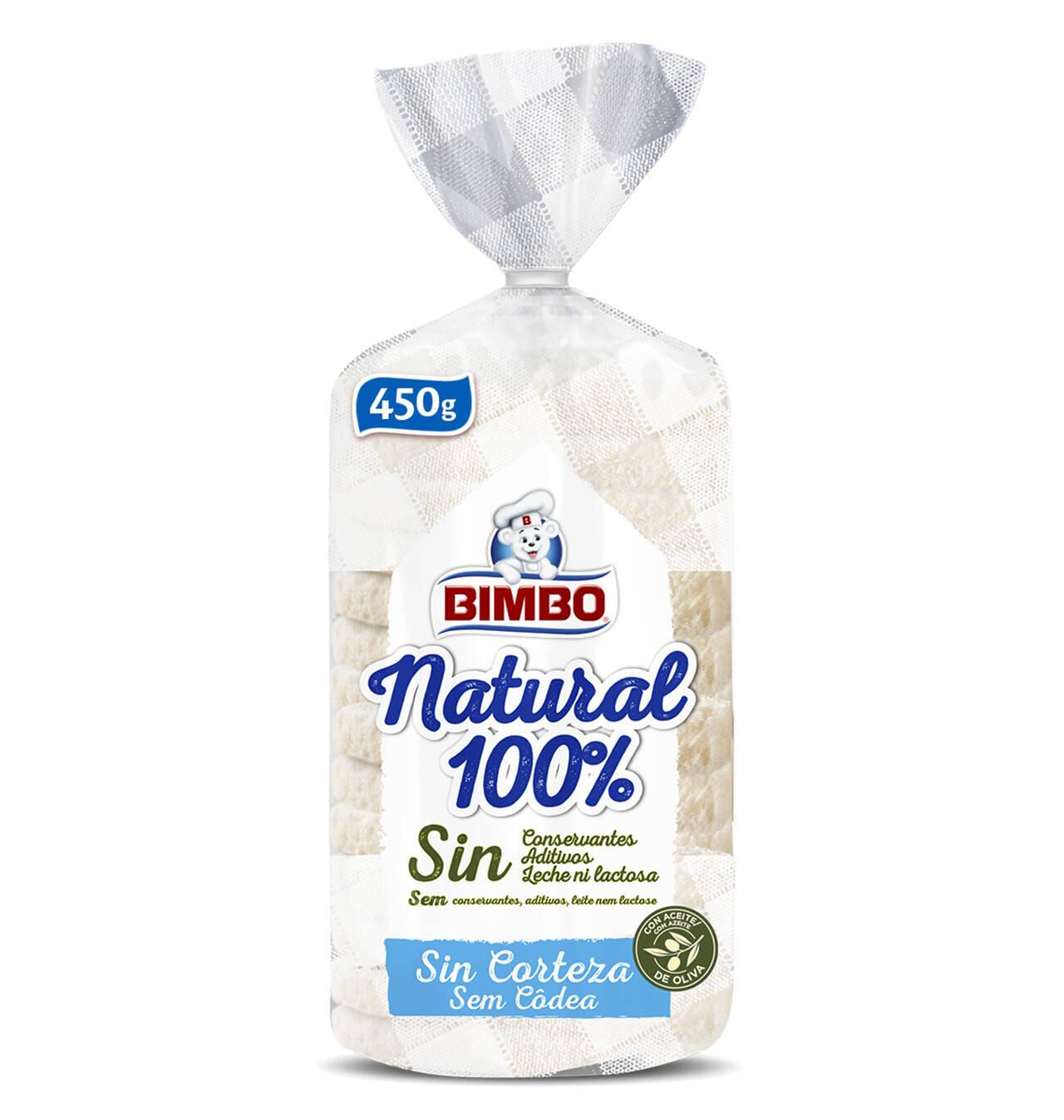 Comprar PAN DE MOLDE BIMBO SIN CORTEZA 100% NATURAL 450 G | Panes ...