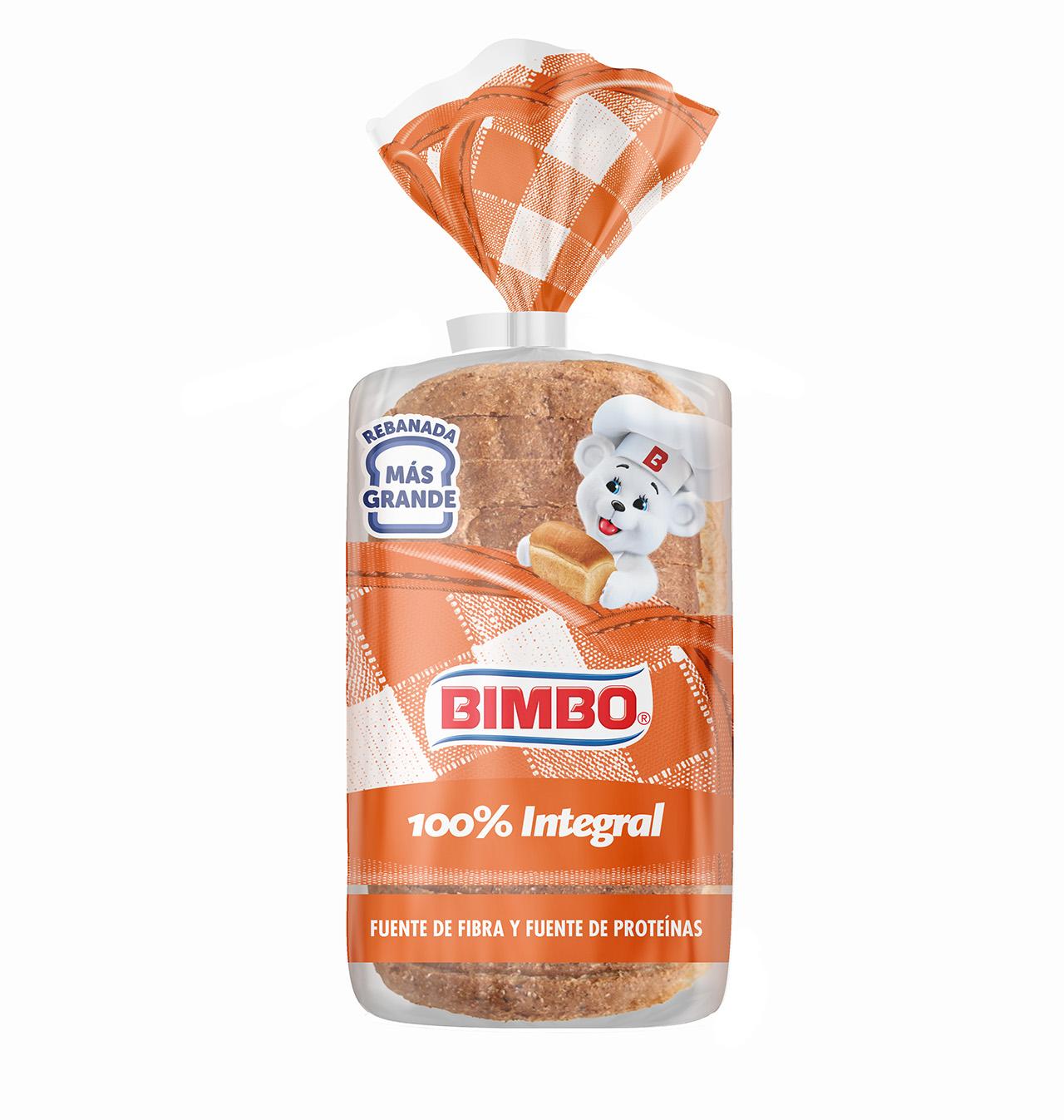 Comprar PAN BIMBO INTEGRAL 100% 450 G | Panes, harinas y masas en ...