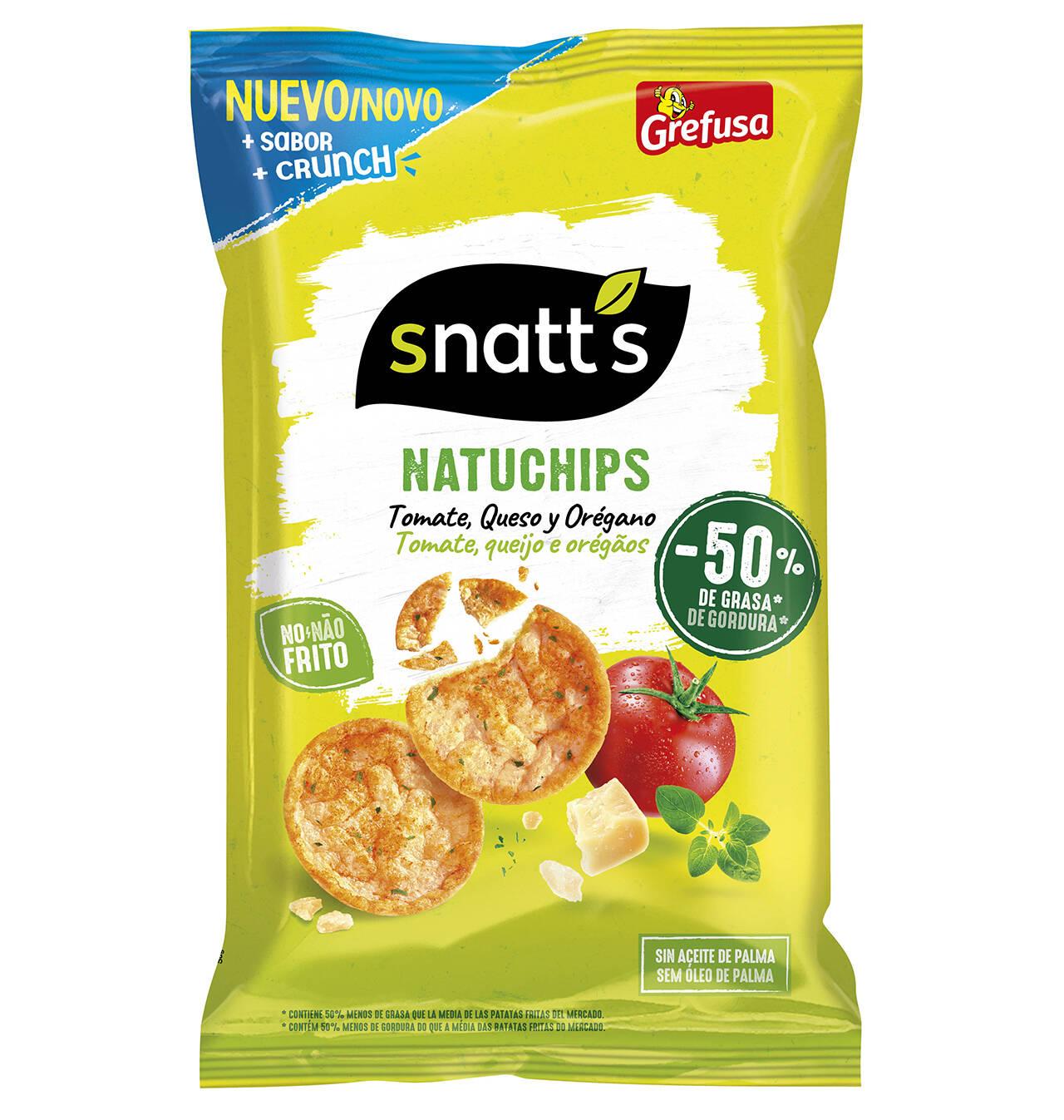 Comprar NATUCHIPS SNATT'S TOMATE - QUESO - OREGANO 85 G | Patatas ...