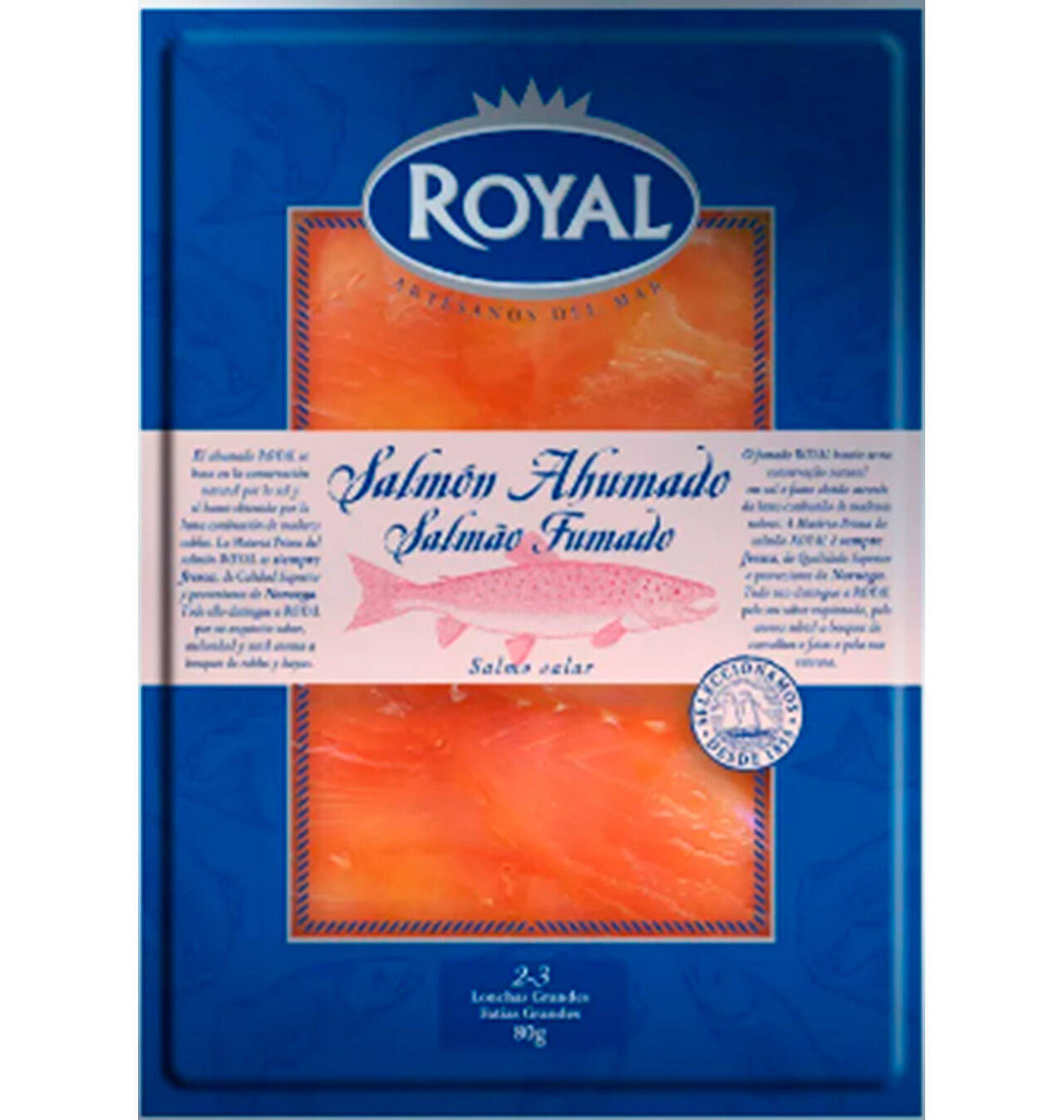 Comprar SALMÓN ROYAL AHUMADO 80 G | SALMÓN ROYAL AHUMADO 80 G en Condisline