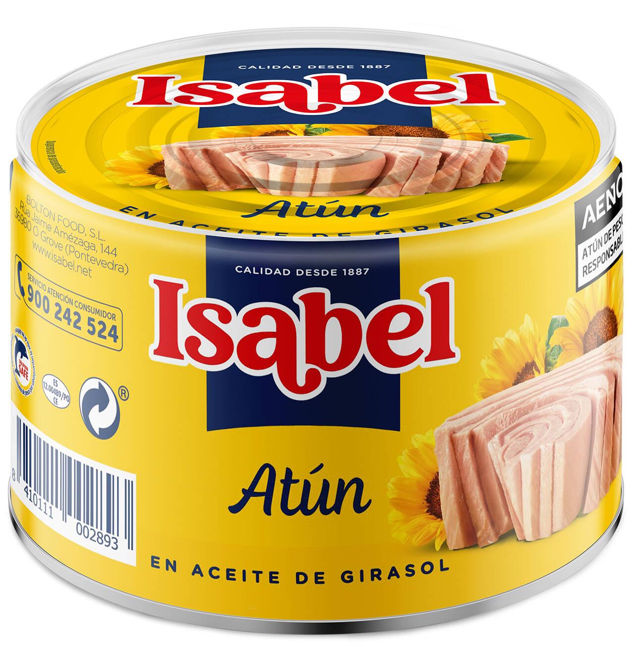 Comprar ATUN ISABEL ACEITE GIRASOL 260 G | Conservas de pescado y ...