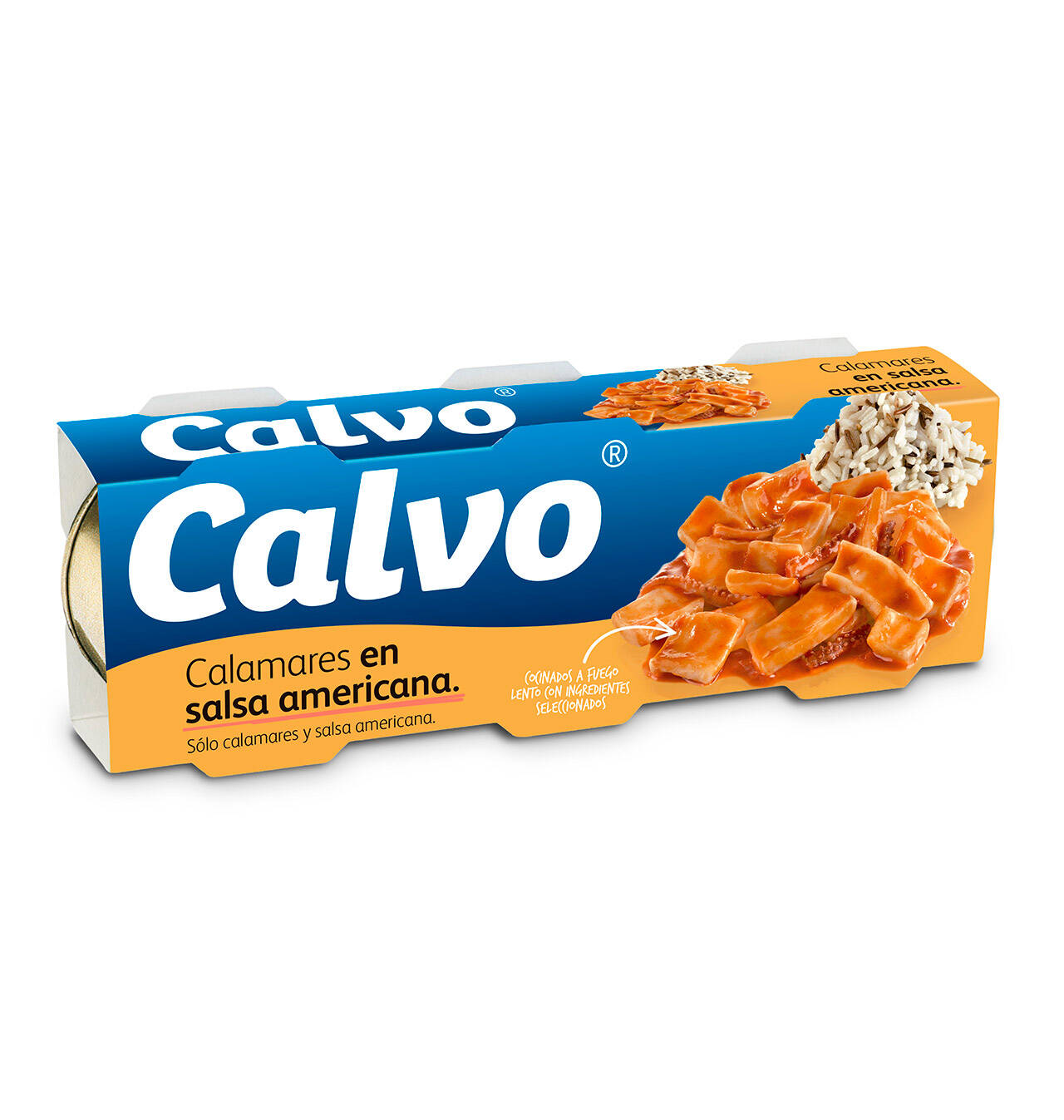 Comprar CALAMAR CALVO SALSA AMERICANA 3 UNIDADES | Conservas de pescado ...