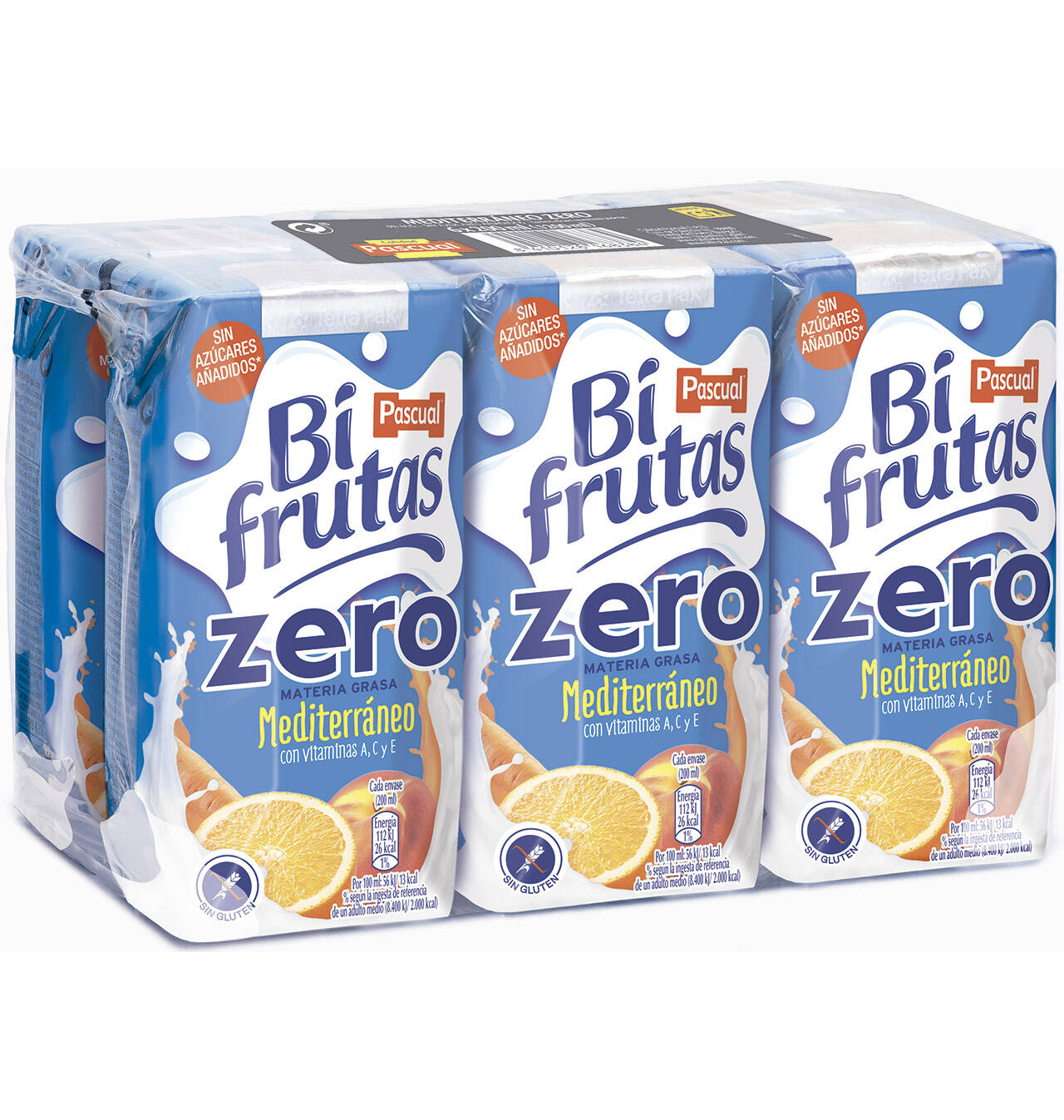 Comprar BIFRUTAS ZERO PASCUAL MEDITERRÁNEO 6 UNIDADES | BIFRUTAS ZERO ...