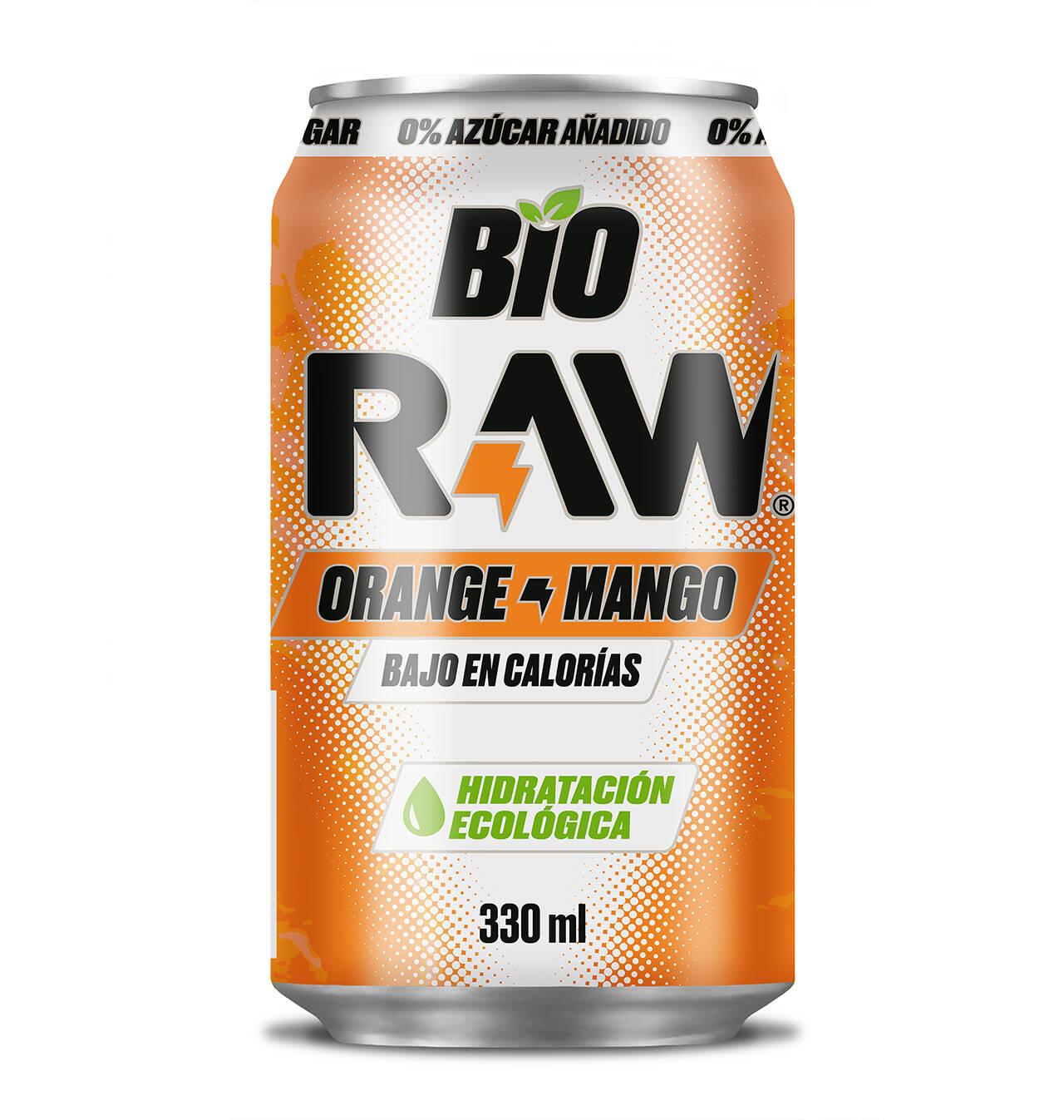 Comprar BEGUDA RAW BIO ORANGE MANGO 0% SUCRE AFEGIT LLAUNA 33 CL ...
