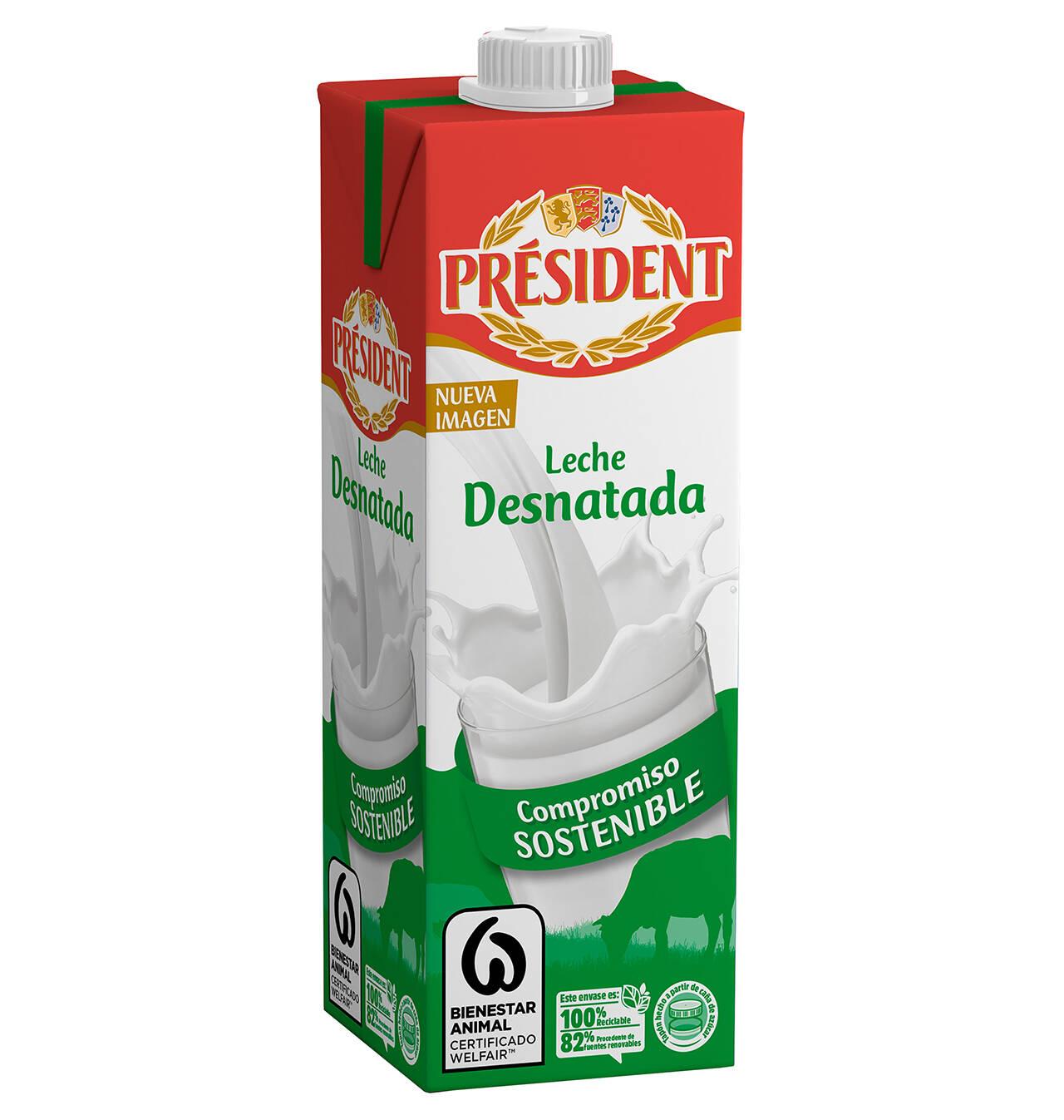 Comprar LECHE PRESIDENT DESNATADA 1 L | LECHE PRESIDENT DESNATADA 1 L ...