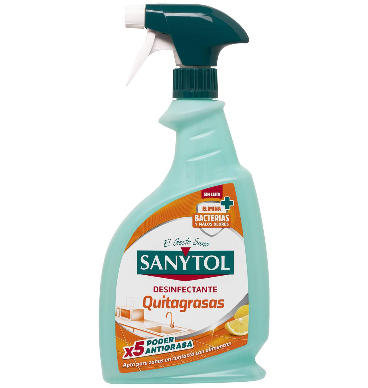 Comprar QUITAGRASAS SANYTOL DESINFECTANTE 750 ML | Limpiahogares en ...
