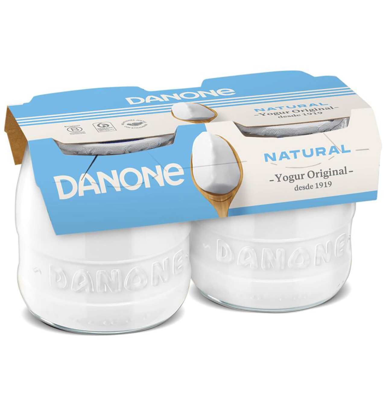Comprar YOGUR DANONE ORIGINAL NATURAL 2 UNIDADES | Yogures en Condisline