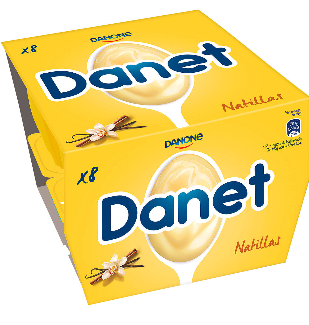 Comprar NATILLAS DANONE DANET VAINILLA 8 UNIDADES | Postres y nata en ...