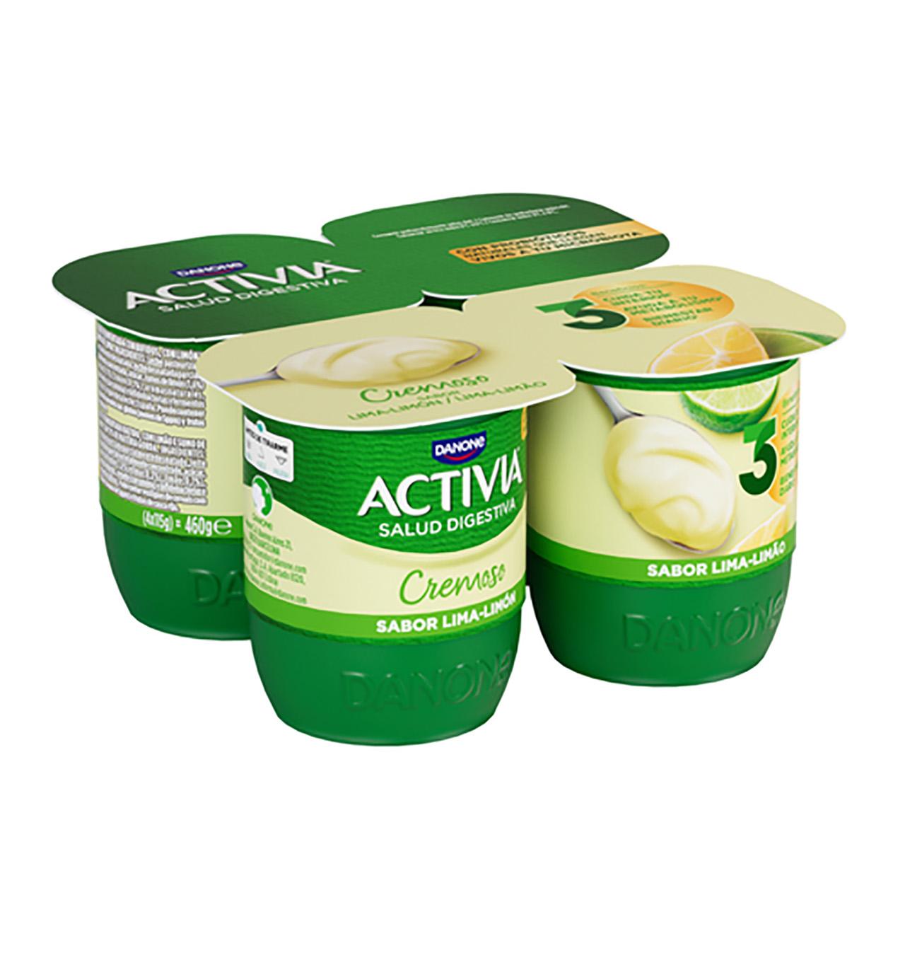 Comprar ACTIVIA DANONE CREMOSO LIMA-LIMÓN 4 UNIDADES | Yogures en ...