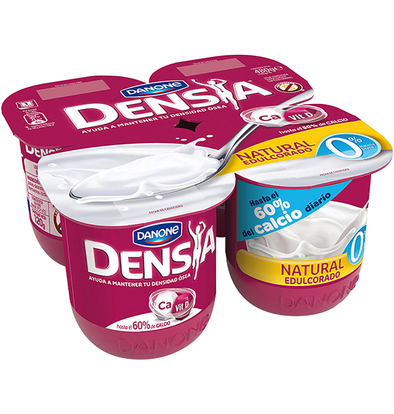 Comprar IOGURT DENSIA DANONE NATURAL EDULCORAT 0% 4 UNITATS | Iogurts a ...