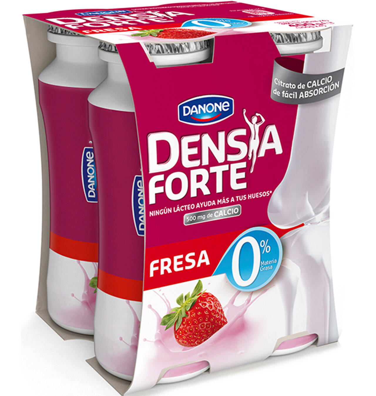 Comprar YOGUR BEBER DENSIA FORTE FRESA 0% 4 UNIDADES | Yogures en ...