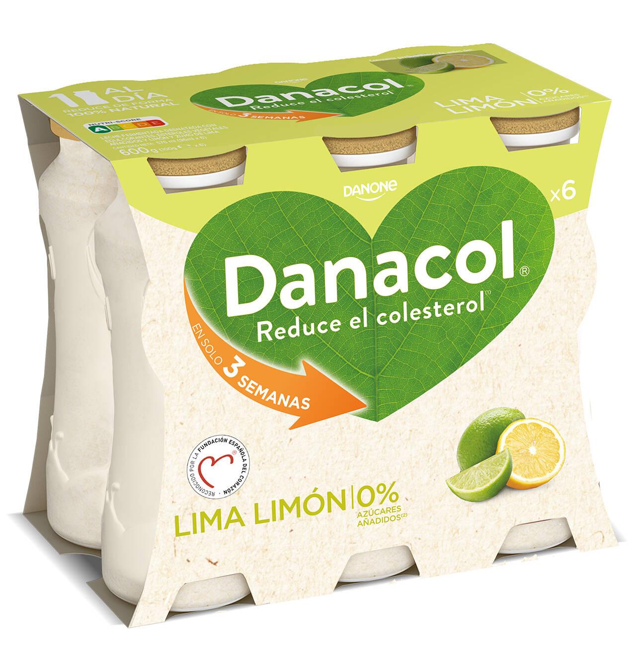 Comprar DANACOL DANONE BEBER LIMA-LIMÓN 6 UNIDADES | Yogures en Condisline