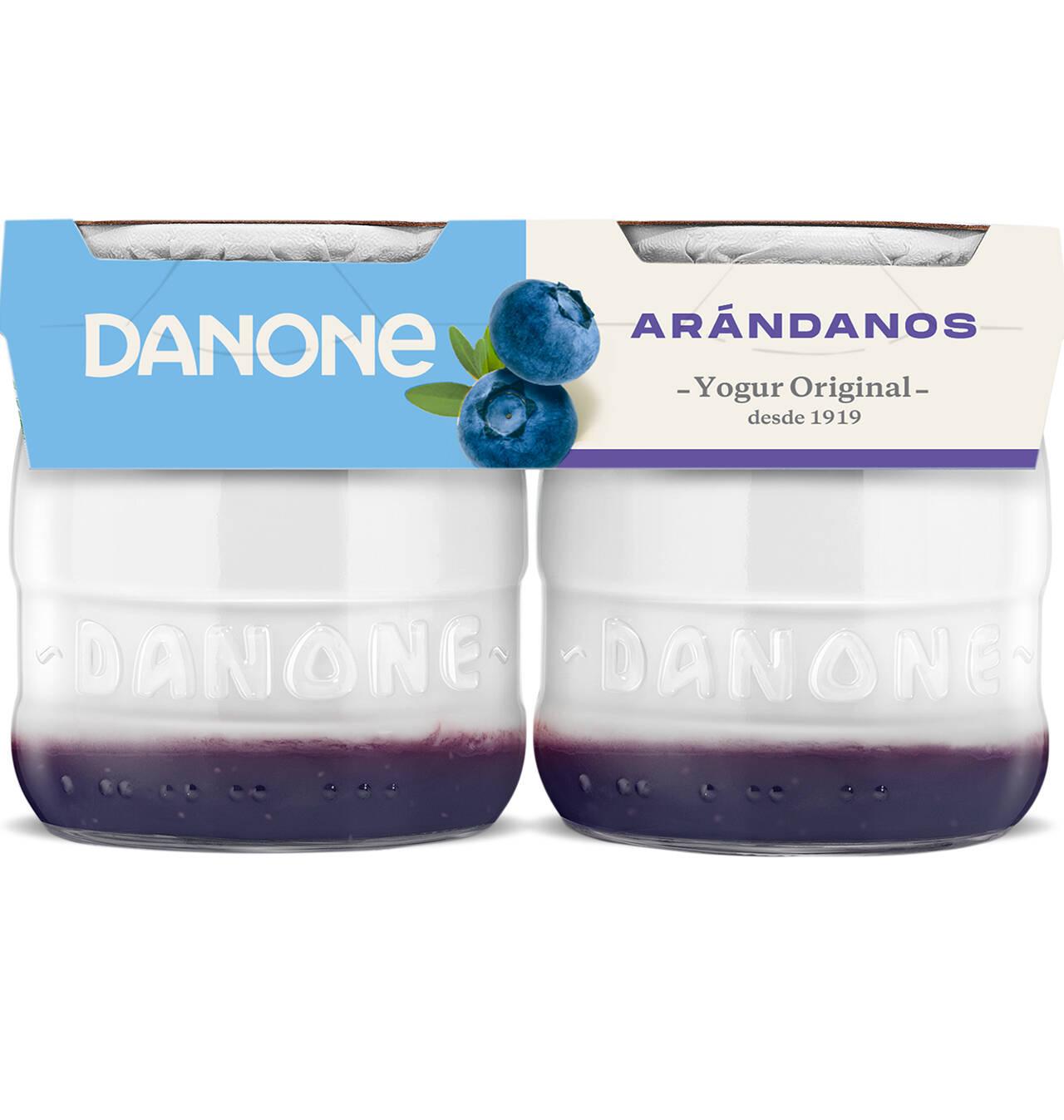 Comprar YOGUR ORIGINAL DANONE ARÁNDANOS 2 UNIDADES | Yogures en Condisline
